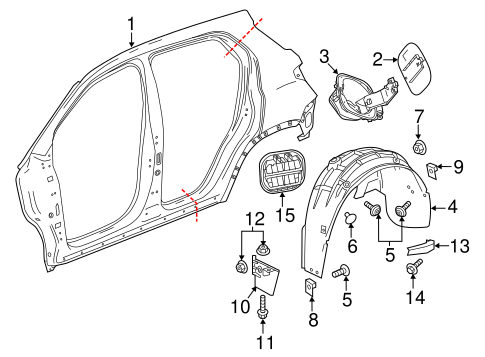 Quarter Panel & Components for 2017 Buick Envision | Chevrolet Parts Direct