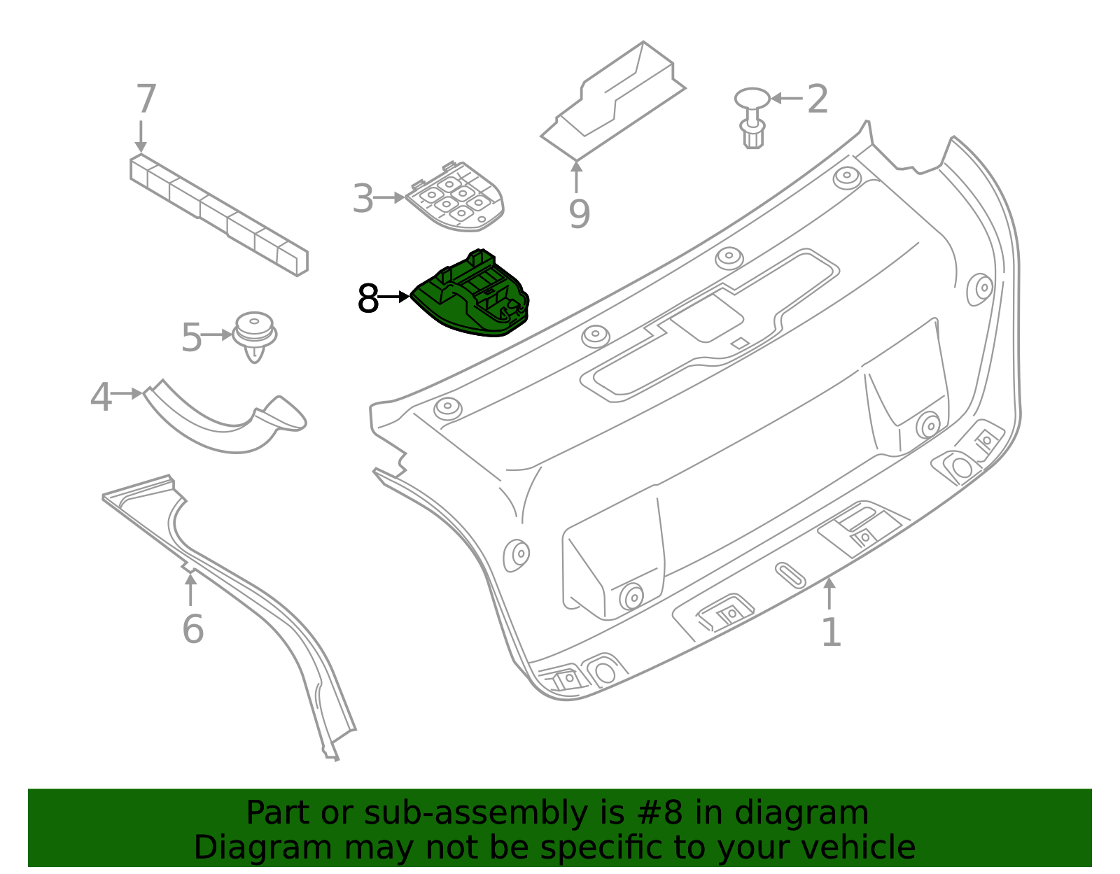 OEM BMW Bracket Part# 51497383584 | BMW Parts Center