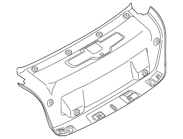 Genuine BMW 51-49-7-487-629 | Trunk Lid Trim | FREE Shipping on Most ...