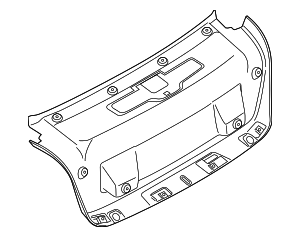 Genuine BMW 51-49-7-487-629 | Trunk Lid Trim | FREE Shipping on Most ...