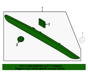 2015 Volvo XC60 High Mount Lamp 31420367 | OEM Parts Online