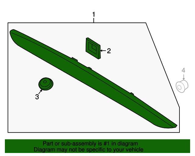 2015 Volvo XC60 High Mount Lamp 31420367 | OEM Parts Online