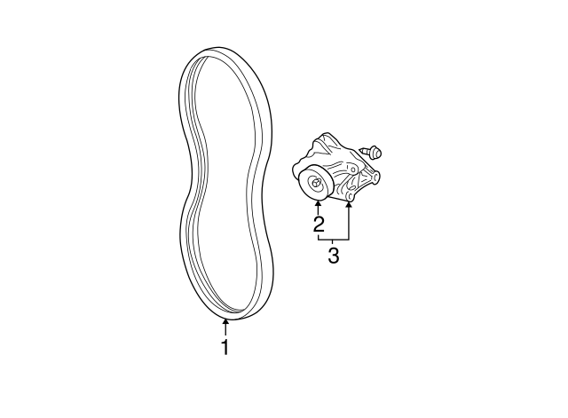 2002-2017 GM V-Ribbed Serpentine Belt 12634319 GM | GMPartsDirect.com