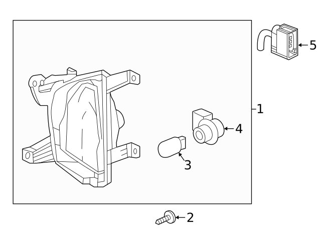 2018-2021 Chevrolet Equinox Front Fog Lamp and Front Object Sensor ...
