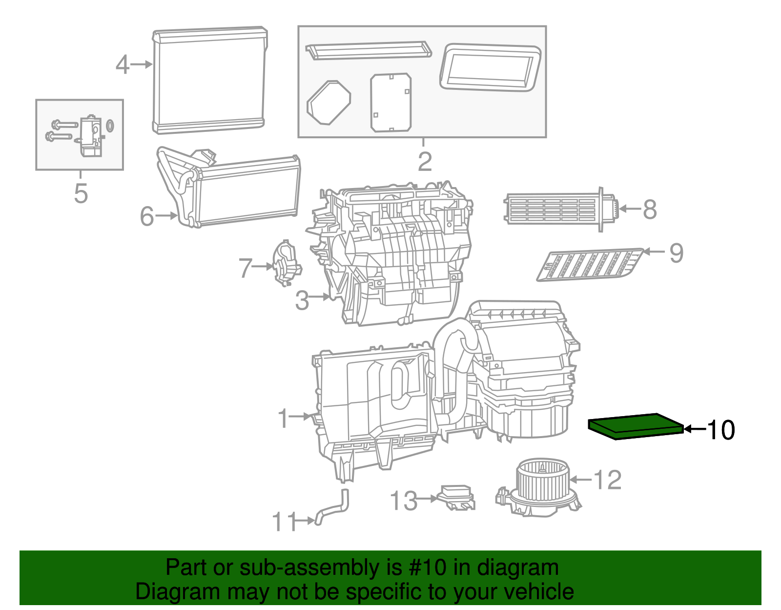 2014-2025 Ram Cabin Air Filter 68535618AA | Mopar Parts Canada