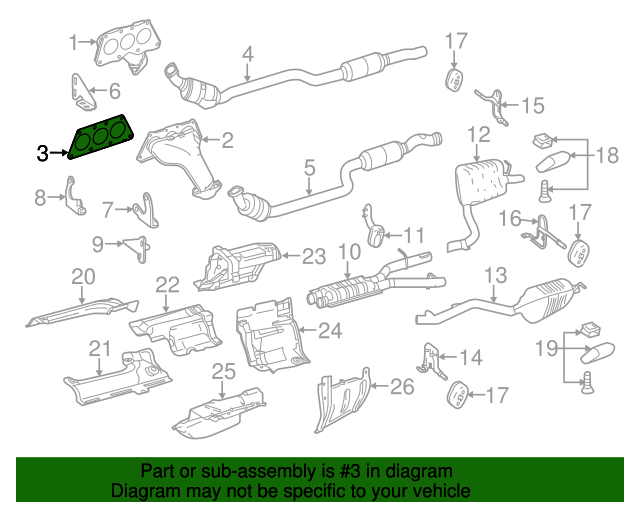 2012-2018 Mercedes-Benz Exhaust Manifold Gasket 276-142-01-80 | MB ...