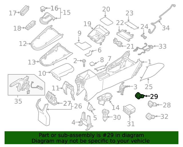 95120-C5200 - 12 Volt Accessory Power Outlet 2016-2024 Kia | Kia.Parts ...