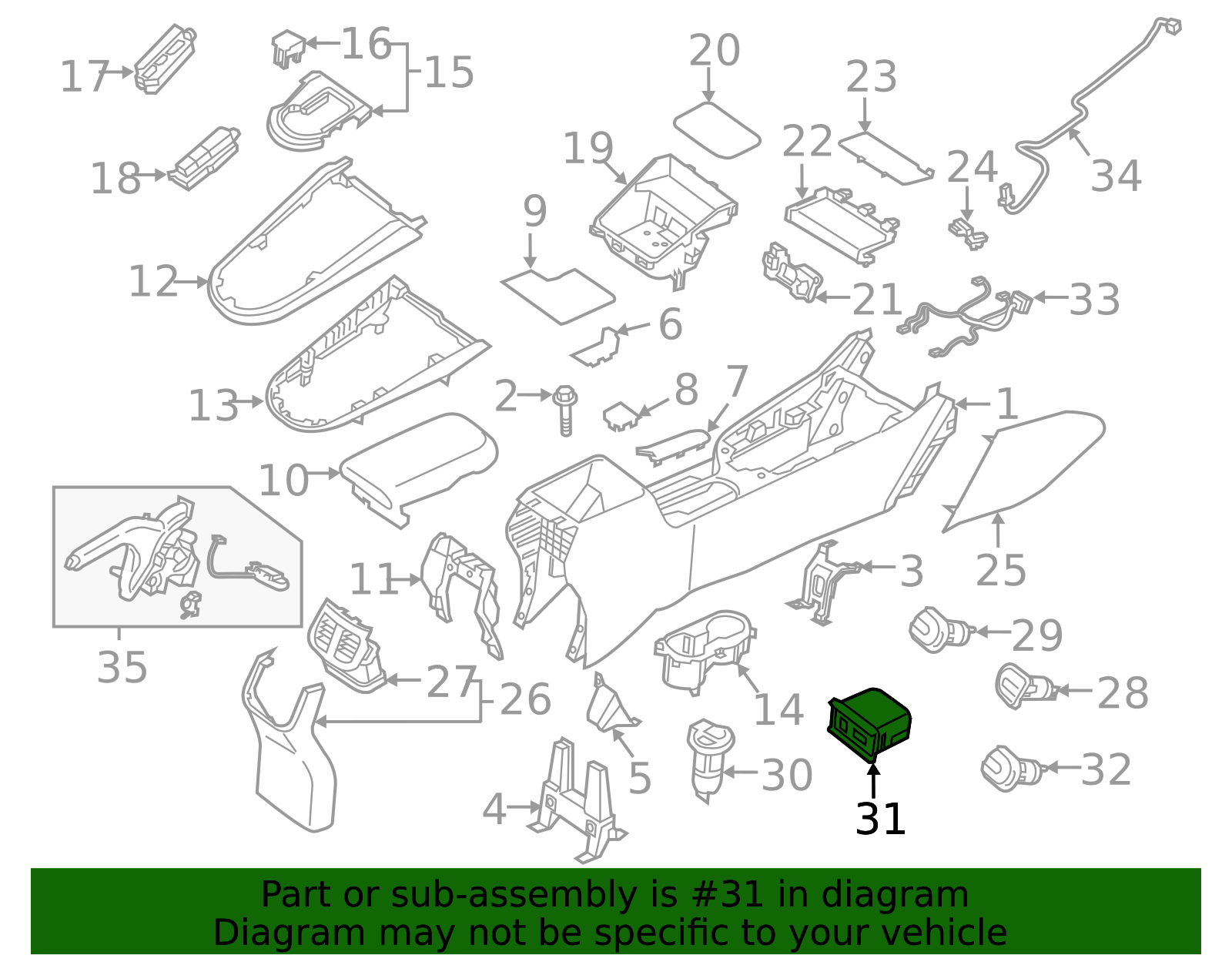 2022-2024 Kia Forte USB Port 96122-M6000 | TascaParts.com