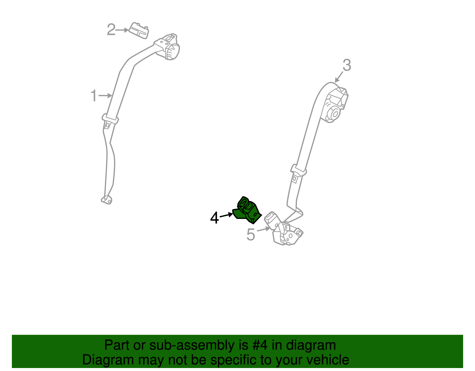 2020-2022 Nissan Rogue Sport Buckle 88842-6MR0A | Ziegler Nissan of ...