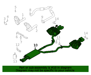 2020-2023 Ford Explorer Muffler & Pipe l1mz5230v | TascaParts.com