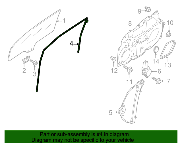 2011-2014 Mazda 2 Run Channel D651-59-605E | Florida Mazda Parts
