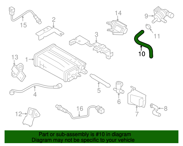 Genuine Evaporative Emissions System Lines for 2012-2017 Hyundai ...