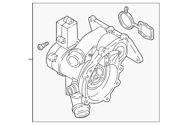 2012-2024 Audi Thermostat Unit 06L-121-111-P | Genuine Audi Parts