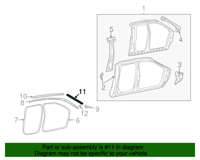 2006-2009 Dodge Lower Retainer - Driver's Side (LH) 55277187AD ...