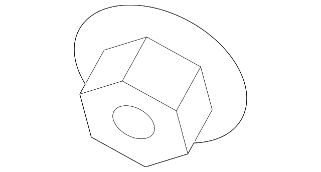 2009-2024 Hyundai Under Cover Nut 13271-06007-K | QuirkParts