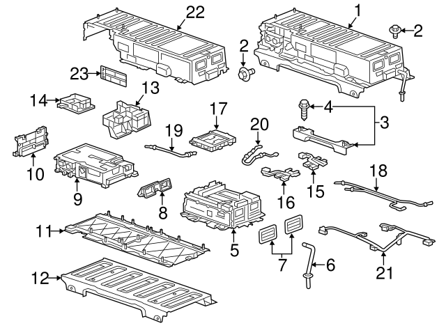 2012-2016 GM Battery Energy Control Module 24279536 GM | GMPartsDirect.com
