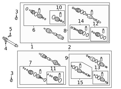 Drive Axles for 2020 Hyundai Palisade | OEM Parts Online