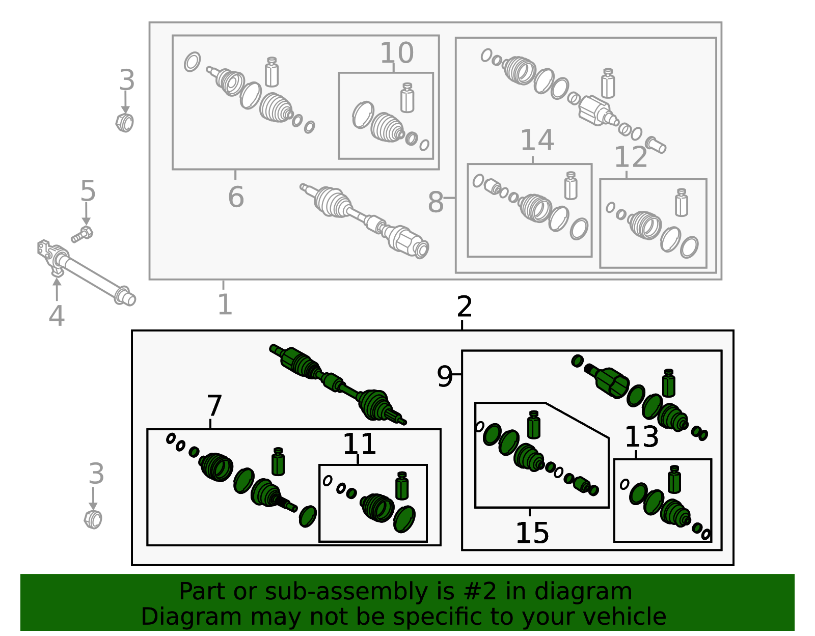 Genuine Axle Assembly for 2020-2022 Hyundai Palisade | Part# 49500 ...