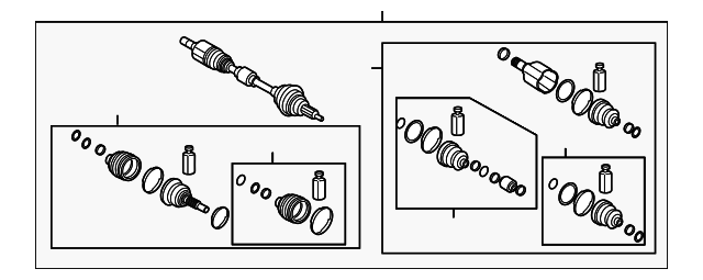 Genuine Axle Assembly for 2020-2022 Hyundai Palisade | Part# 49500 ...