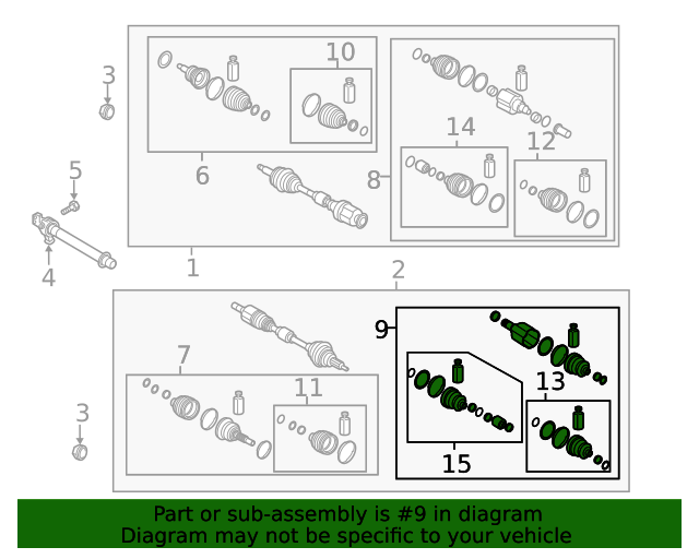 2019-2022 Hyundai Inner Cv Joint 49582-C5430 | OEM Parts Online