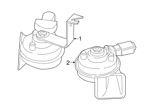 61337400706 - 2018-2021 BMW Low Note Horn (61-33-7-400-706) | BMW of ...