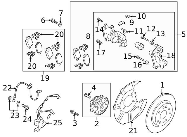 2021-2023 Hyundai Santa Fe Rear Speed Sensor 58950-CLAF0 | Hyundai ...