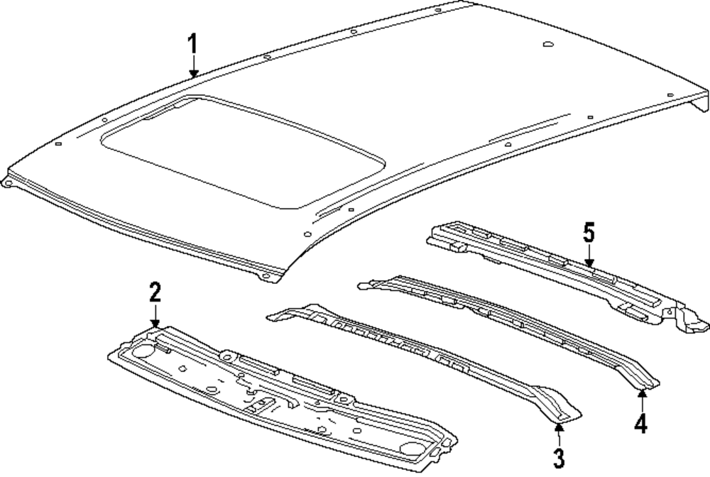 2025 Buick Envista Rear Header 60008948 | GM Parts Center