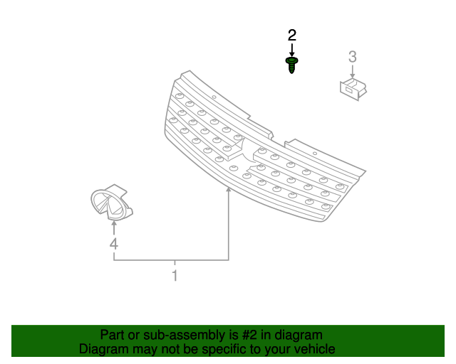 76882-0M060 - Grille Assembly Clip 2002-2008 Infiniti | Infiniti ...