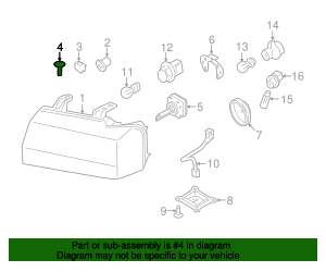 2007-2023 Ford Headlamp Assembly Screw -W703277-S900 | TascaParts.com