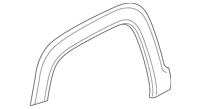 2015-2022 Jeep Renegade Wheel Opening Molding - Passenger Side (RH ...