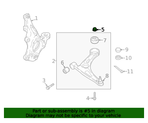 62618-17000 - Lower Control Arm Nut 2010-2025 Kia | Kia.Parts Store