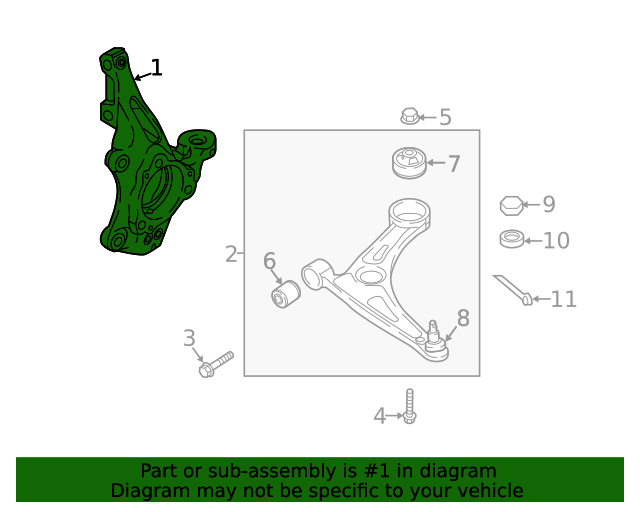 51710-G2000 - Steering Knuckle 2017-2022 Kia Niro | Kia.Parts Store