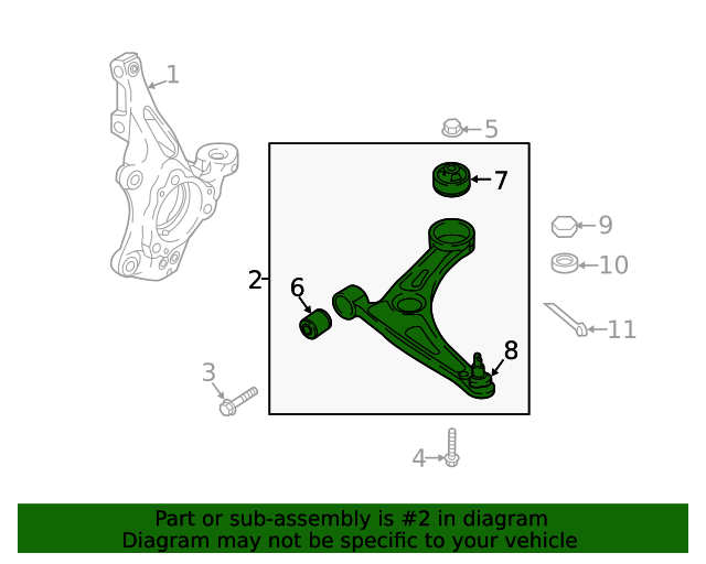 54500-G2100 - Lower Control Arm 2017-2022 Kia | Kia.Parts Store