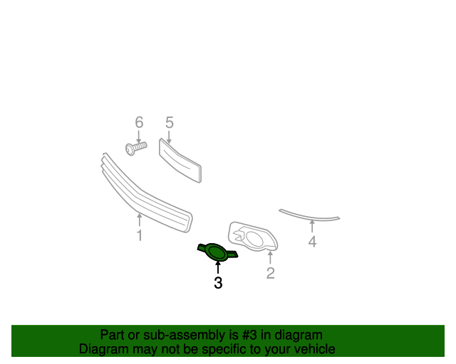 204-885-18-74 - Fog Light Trim 2008-2011 Mercedes-Benz C 63 AMG ...