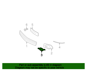 204-885-17-74 - Fog Light Trim 2008-2011 Mercedes-Benz C 63 AMG ...