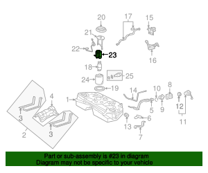2006-2015 Lexus Fuel Filter 23300-31140 | OEM Parts Online