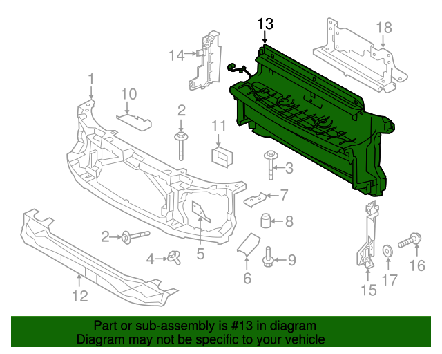 2010-2016 Land Rover Lower Air Guide LR055300 | JaguarParts.com