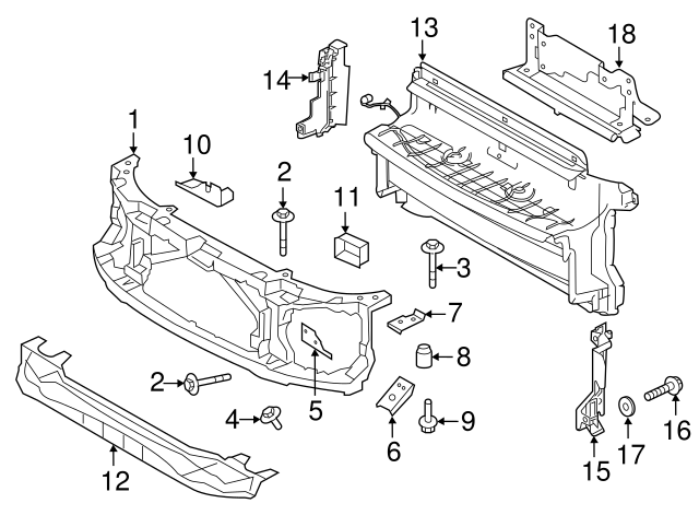 2010-2016 Land Rover Lower Air Guide LR055300 | JaguarParts.com