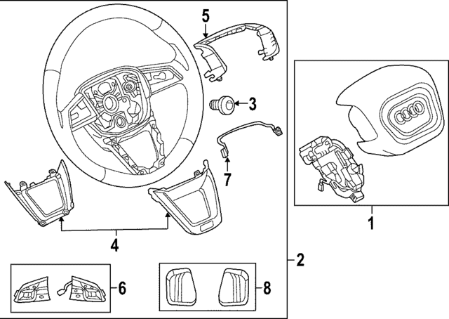 2022-2024 Audi RS3 Ring 83A-419-659-E-3Q7 | TascaParts.com