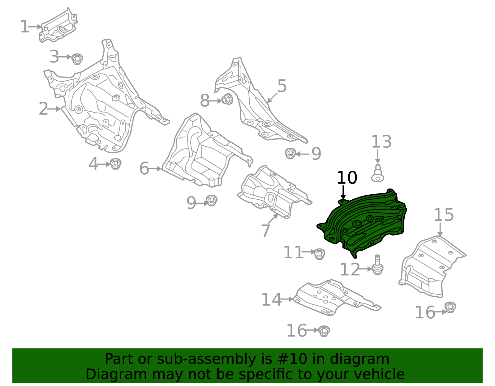 4N0-825-721-C - Rear Shield 2019-2024 Audi | Audi OEM Parts