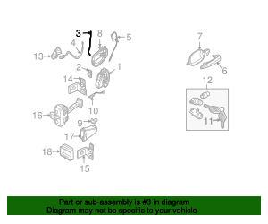 51-21-7-034-448 - Right operating rod 2004-2010 BMW | AutoNationParts.com