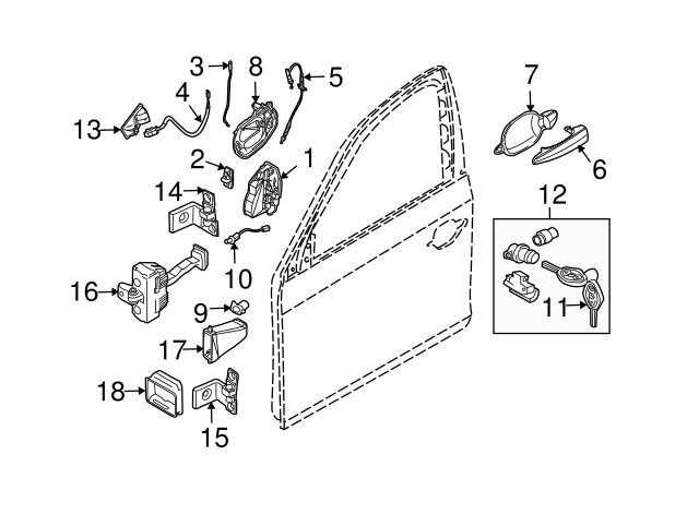 51218177670 - 1995-2018 BMW Door Shell Cap (51-21-8-177-670) | BMW of ...