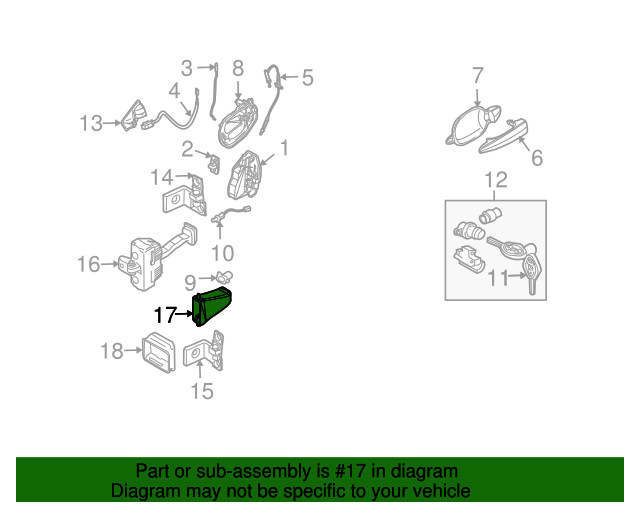 51218177670 - 1995-2018 BMW Door Shell Cap (51-21-8-177-670) | BMW of ...