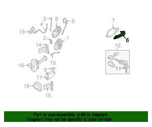 51-21-6-961-443 - Exterior Door Handle 2004-2010 BMW | AutoNationParts.com