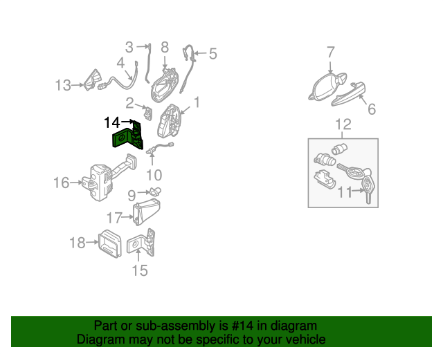 41-51-7-176-847 - Upper Hinge - 2004-2014 BMW | Buy BMW Parts Now