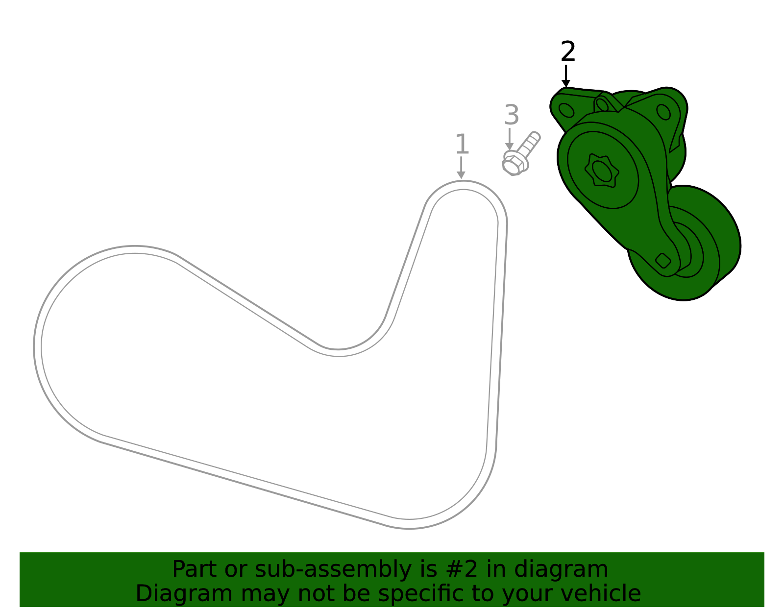 2019-2020 Infiniti QX60 Serpentine Tensioner 11955-3JA0B | Infiniti of ...