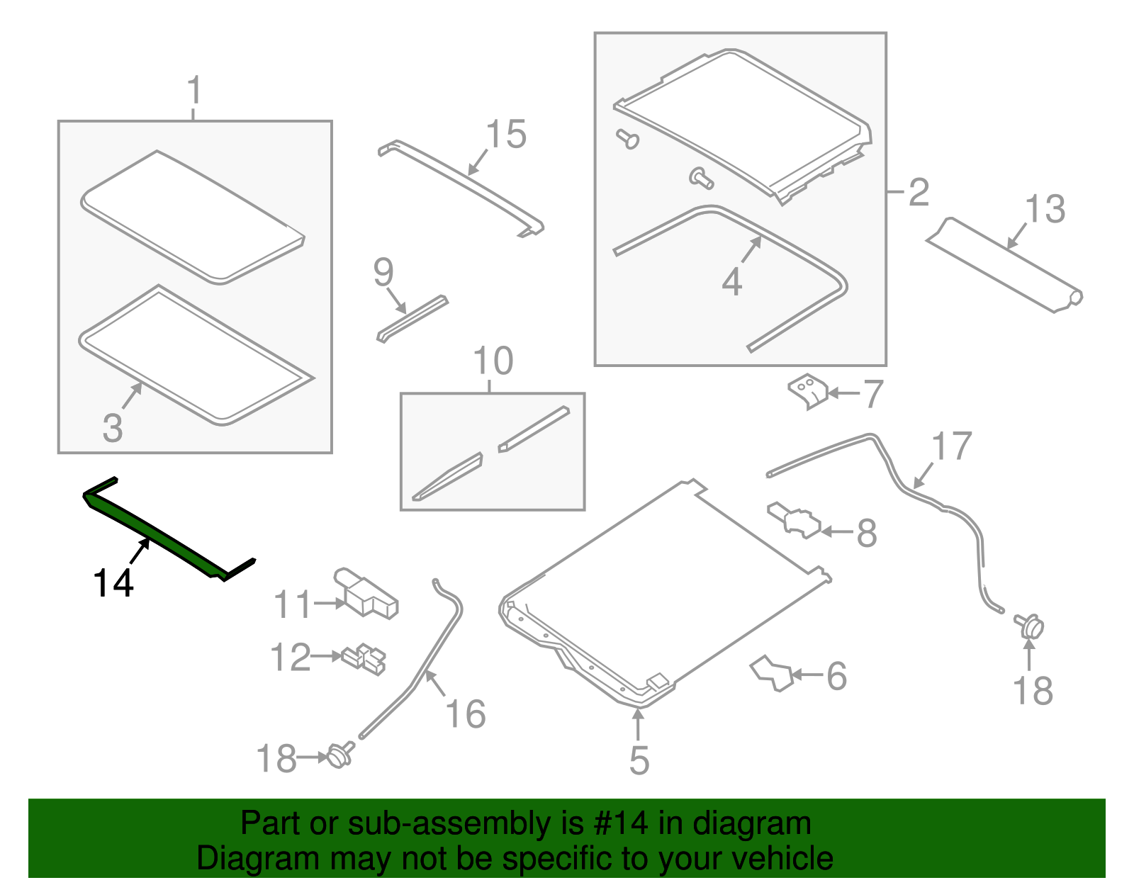 2014-2020 Nissan Rogue Deflector 91280-4BA0A | My Nissan Part