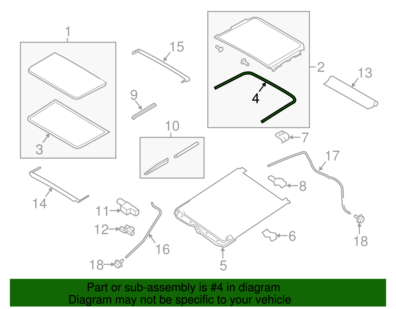 2014-2024 Nissan Rear Weather-Strip 91215-4BA0A | Sullivan Brothers Nissan