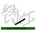 2017-2020 Porsche Panamera Rocker Reinforced 971-809-752-Y-GRV ...