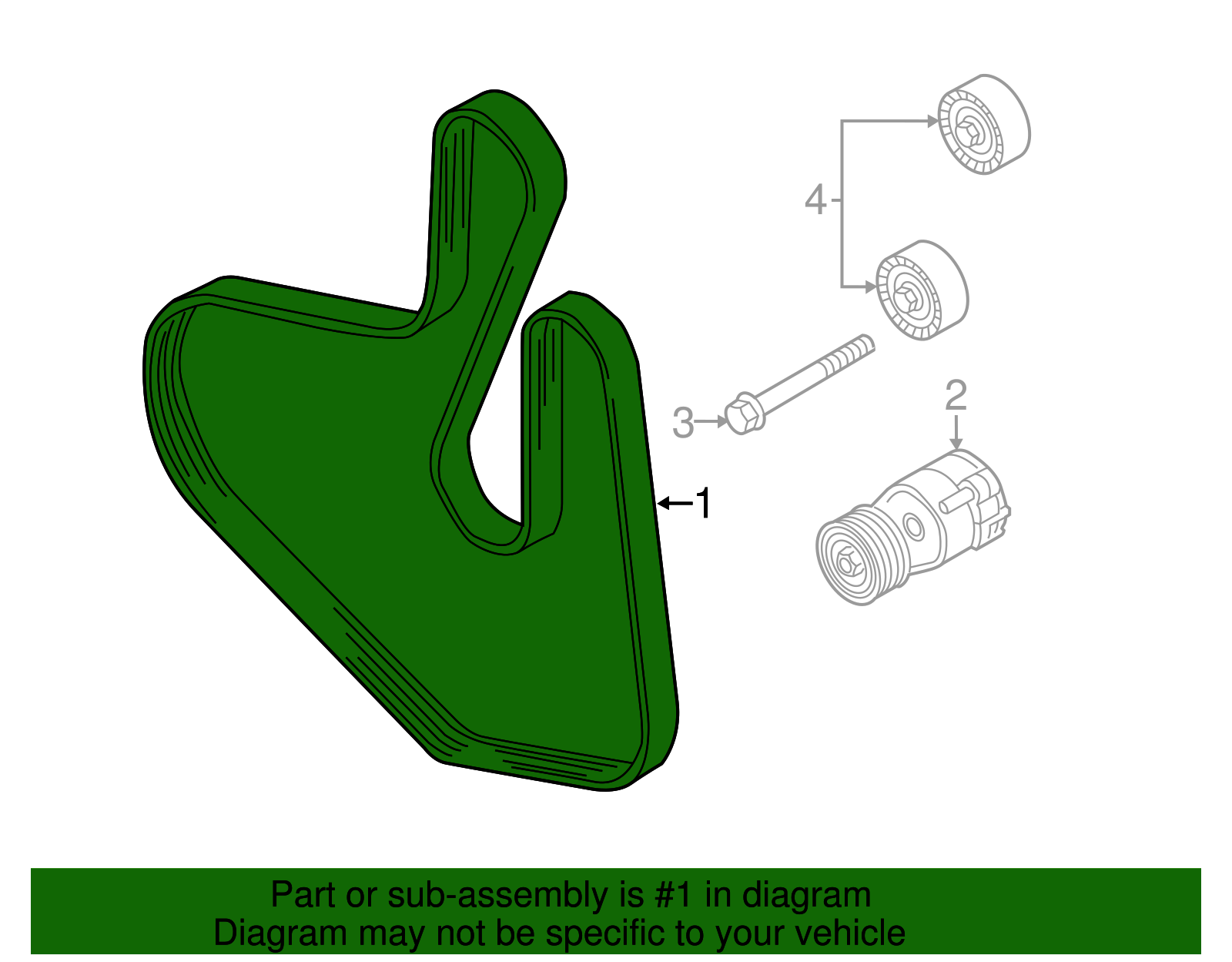2006-2023 Volkswagen Serpentine Belt 022-145-933-AP | VW Direct Auto Parts